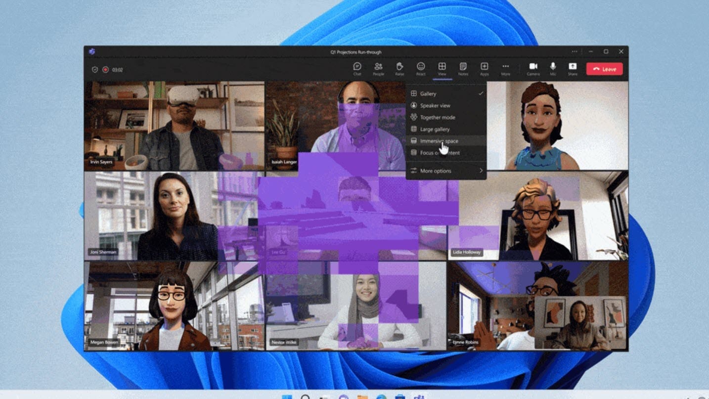 Immersive Spaces (Microsoft Mesh) ermöglichen Teams Meetings in virtueller Realität